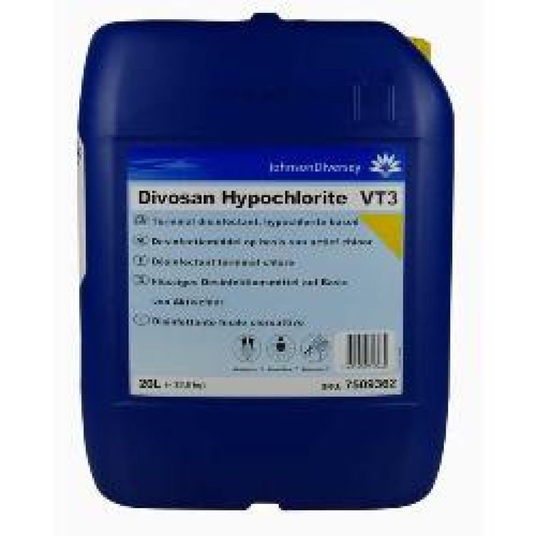 Desinfetante, Diversey, terminal à base de hipoclorito, indicado para ...