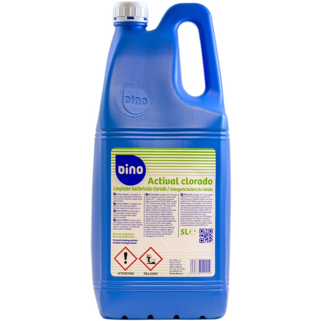 Actival, Dino, Detergente clorado, para sanitários e cozinhas com ...